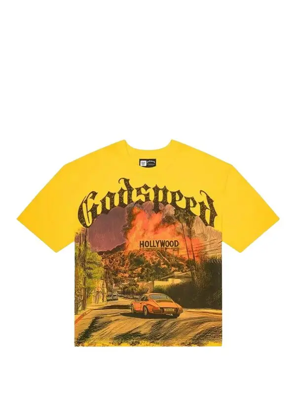 GODSPEED Los Scandalous Graphic-print T-shirt - Yellow