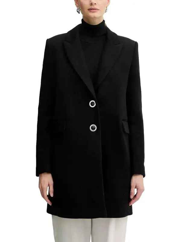 Armani Exchange Single-breasted Coat - Black