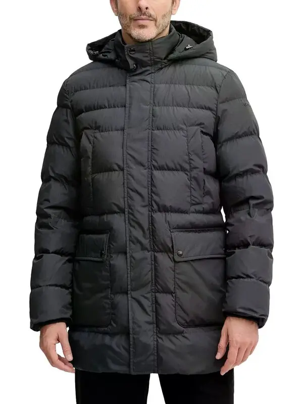 Geox Leitan Hooded Padded Jacket - Grey