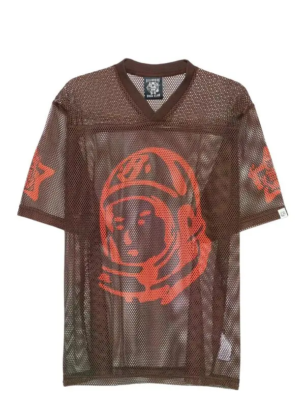 BILLIONAIRE BOYS CLUB Astro Graphic-detail Mesh T-shirt - Brown