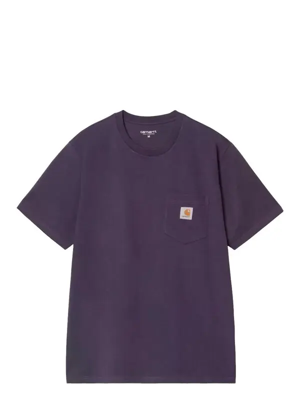 Carhartt Work In Progress Logo Pocket T-shirt - Purple