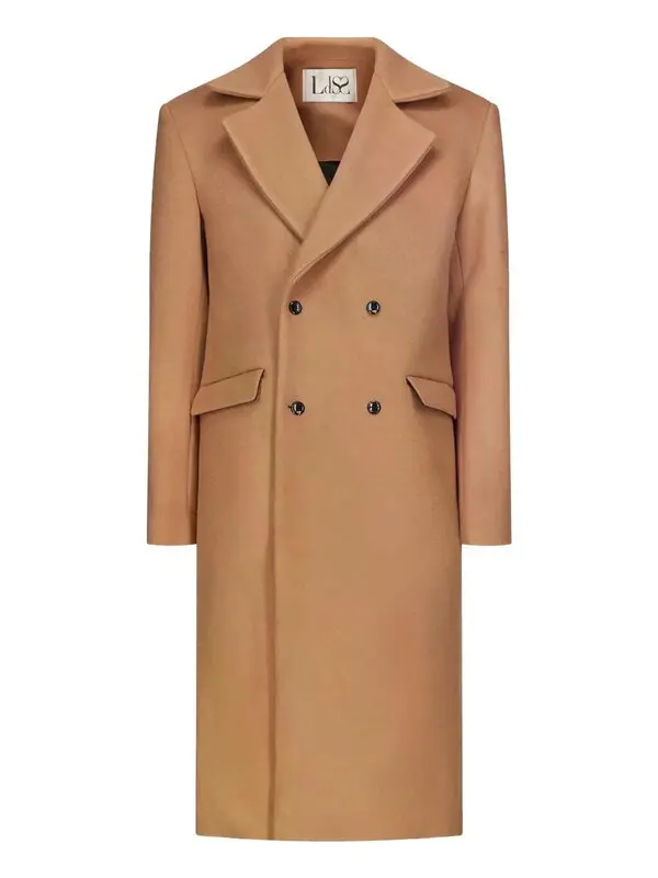 LUDOVIC DE SAINT SERNIN Oversized Double-breasted Coat - Brown