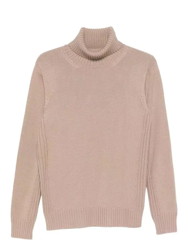 KANGRA Roll Neck Sweater - Brown