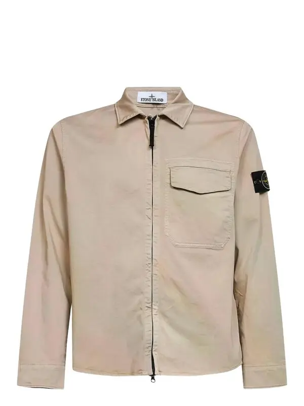 Stone Island Logo-patch Pocket Jacket - Neutrals
