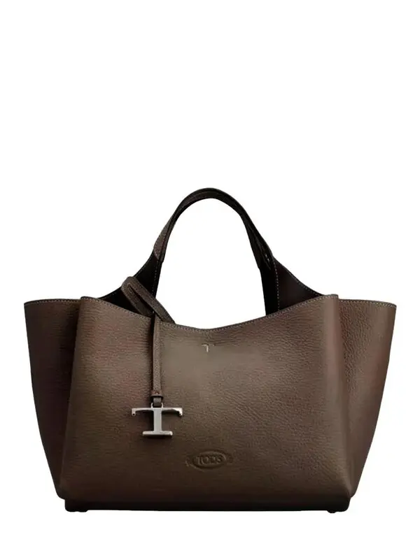 TOD'S Logo-embossed Tote - Brown