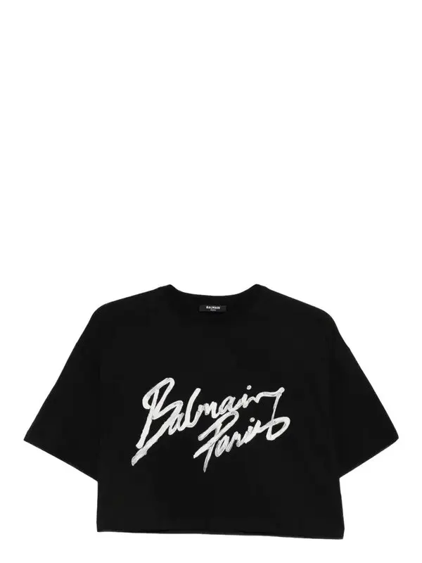 Balmain Graphic-print T-shirt - Black