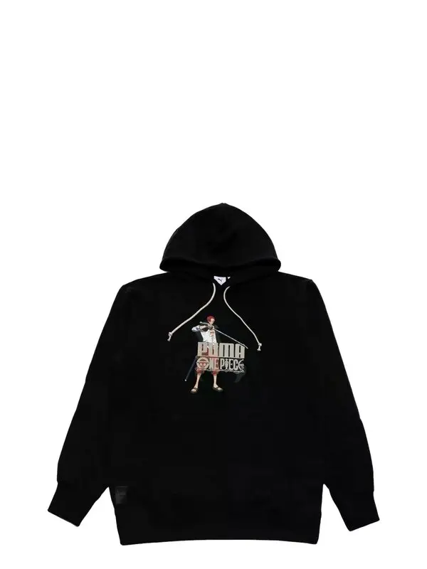 PUMA Graphic Hooded Sweatshirt - Black