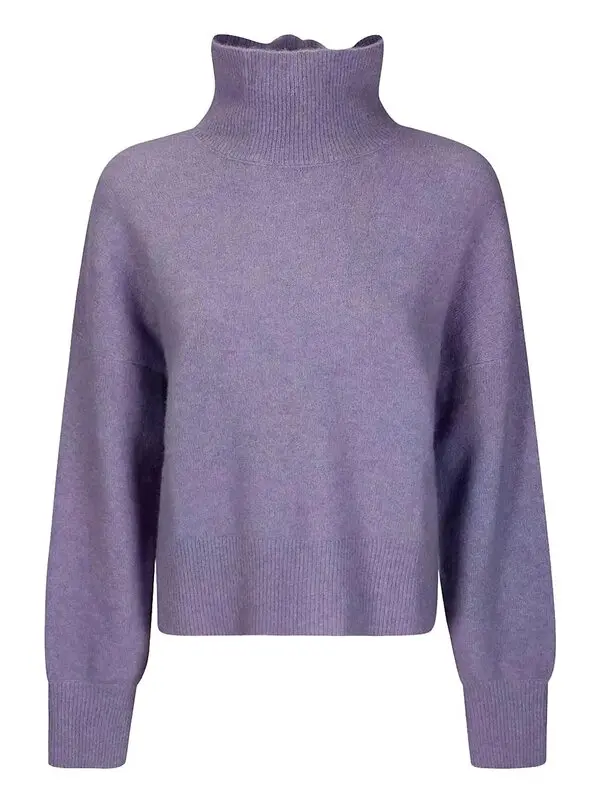 SAMSOE SAMSOE Nola High-neck Sweater - Purple