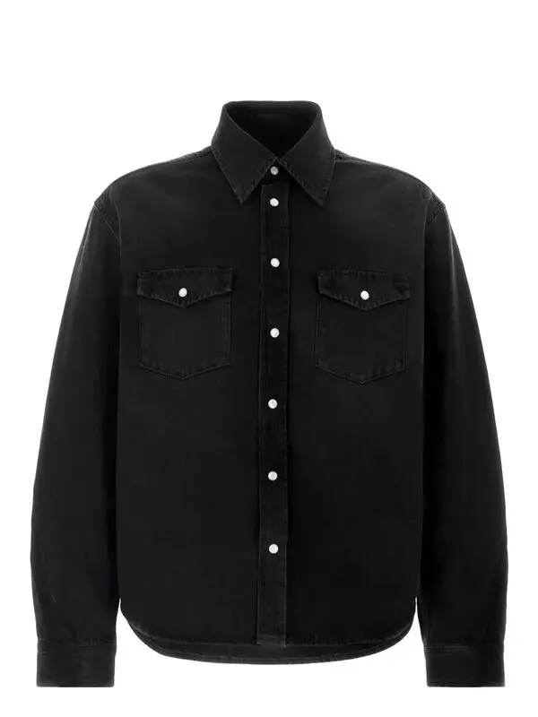 Givenchy Flap-pocket Denim Shirt - Black