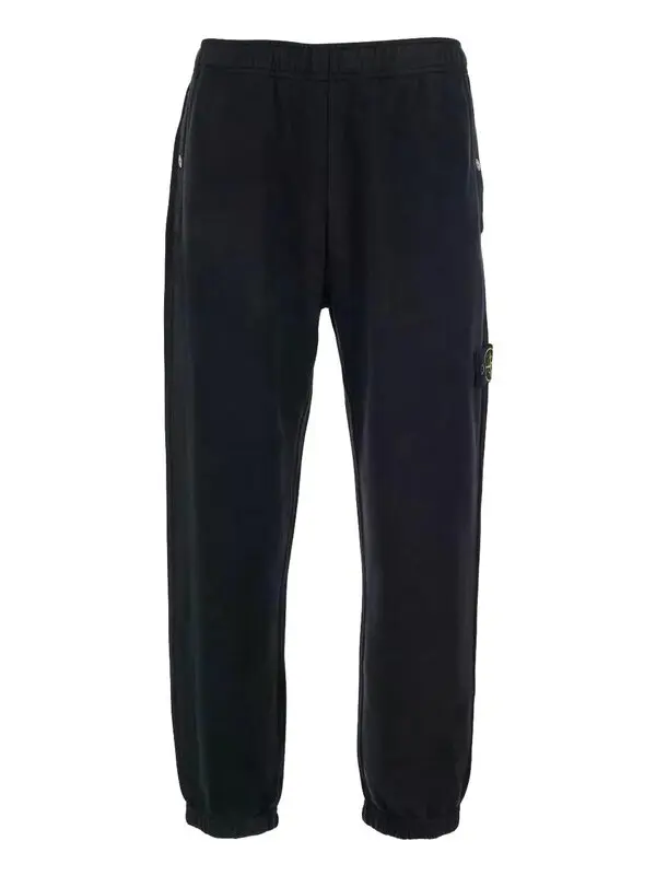 Stone Island Badge Detail Track Pants - Black