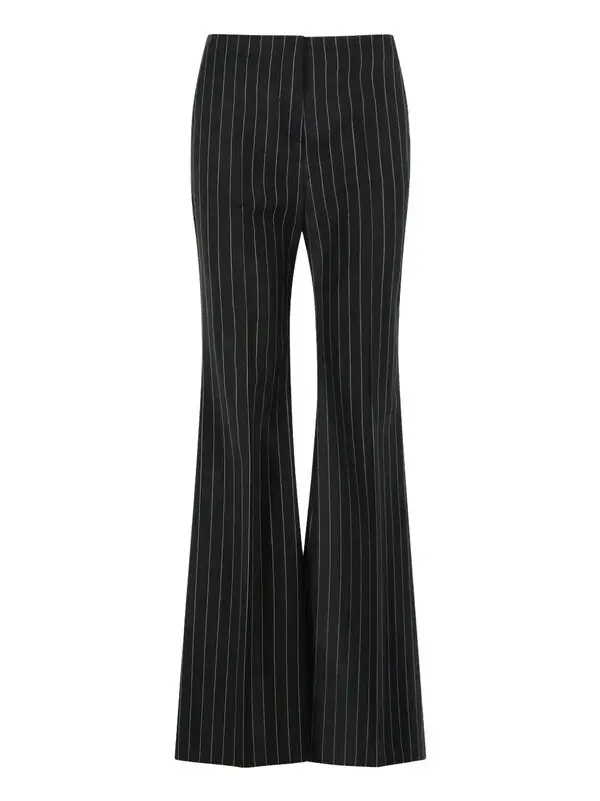 Sportmax Vertical Stripe Trousers - Black