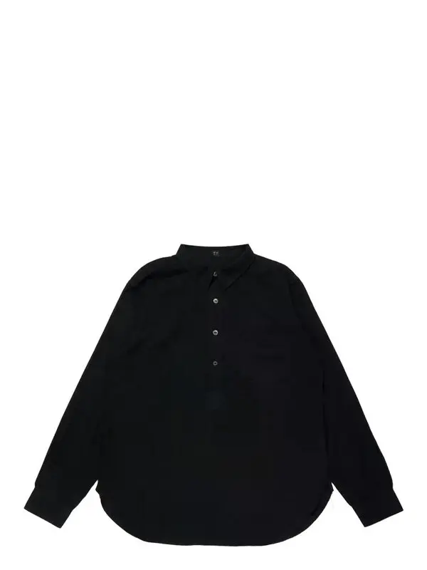 TAIGA TAKAHASHI Buttoned Long-sleeve Shirt - Black