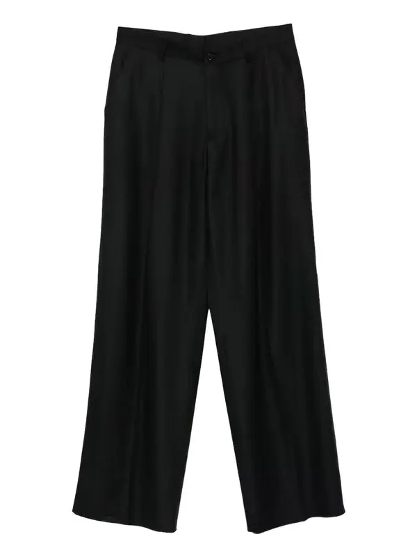 PAURA Egon Pence Pleated Trousers - Black