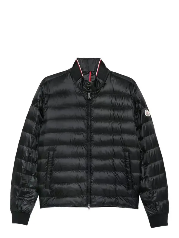 Moncler Micro Rip-stop Biker Jacket - Black