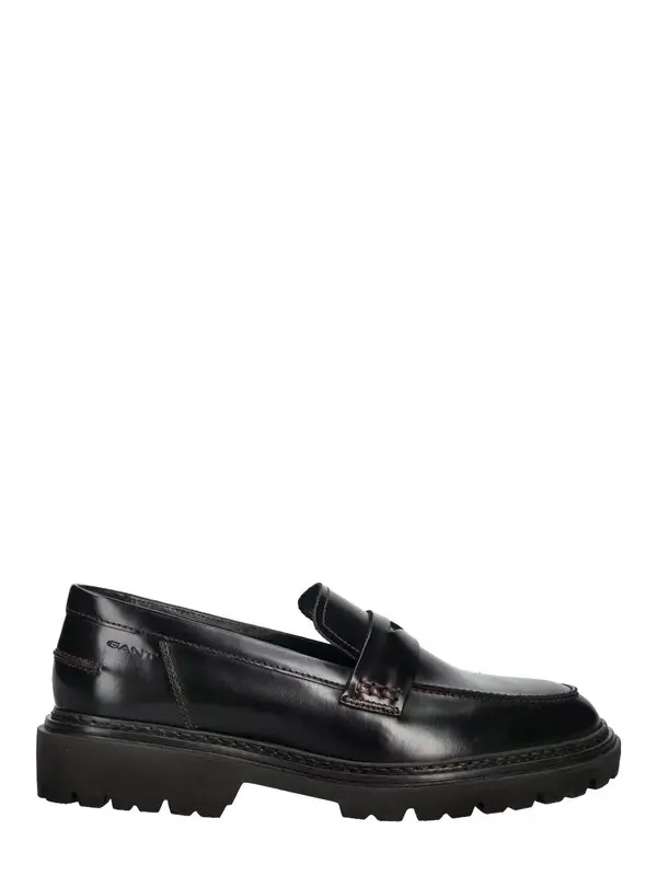 Gant Stitched Penny-strap Loafers - Black