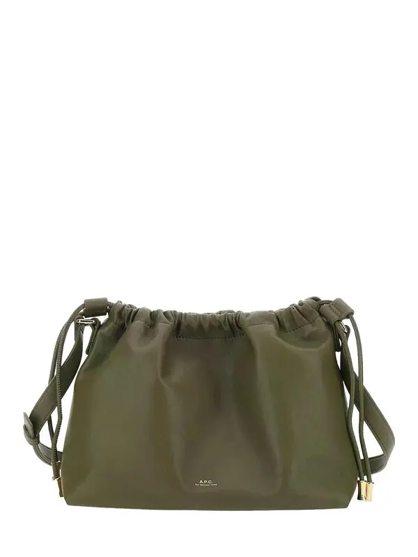 A.p.c. Gathered Shoulder Bag - Green