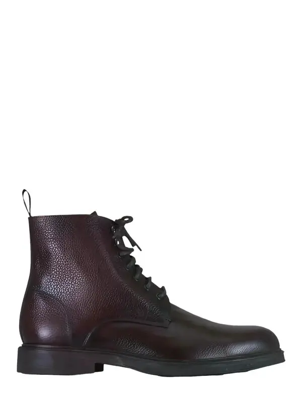Aquatalia Bernardo Textured Lace-up Boots - Brown