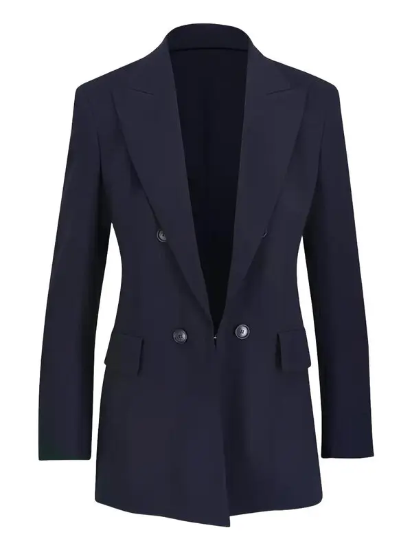 Akris Lucia Double-breasted Blazer - Blue