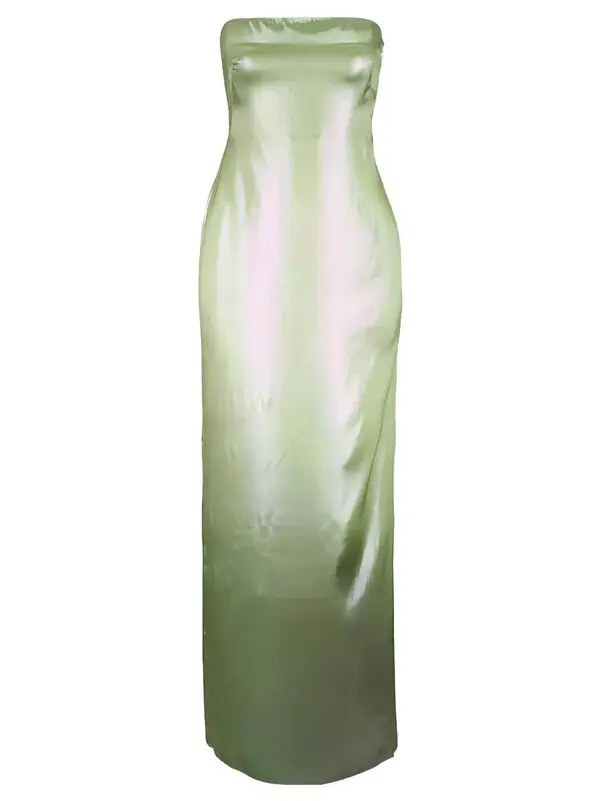Galvan Strapless Maxi Dress - Green