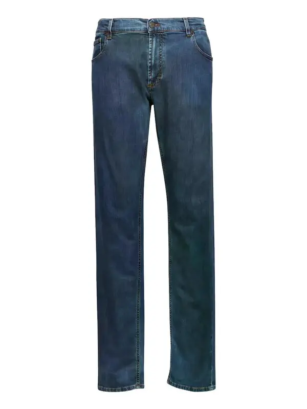 Marco Pescarolo Belt-loops Jeans - Blue