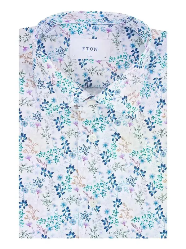 Eton Floral-patterned Shirt - White