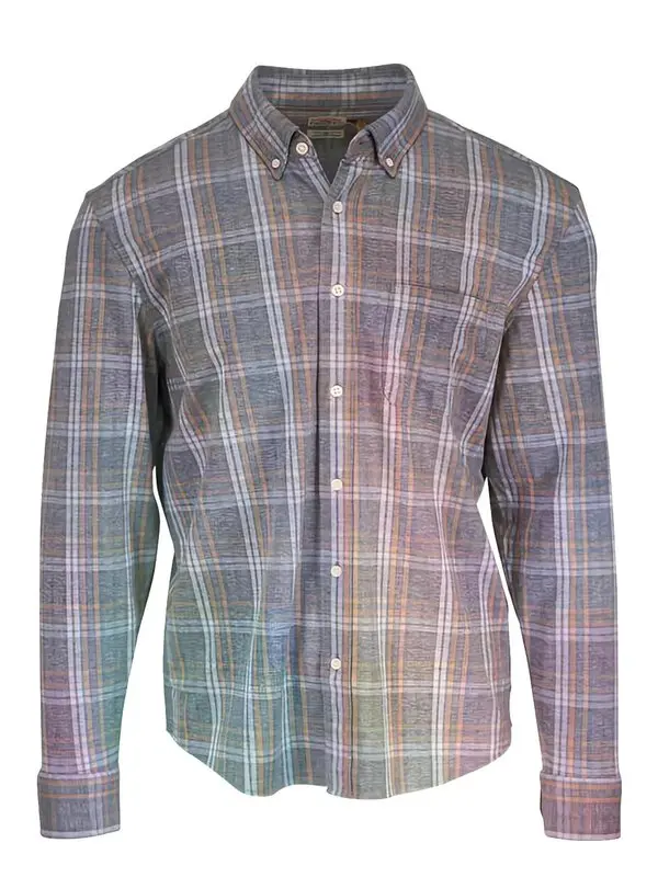 Faherty Brand Plaid Shirt - Grey