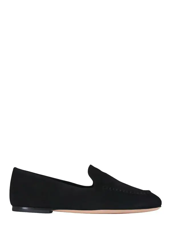 Agl Amelia Suede Loafers - Black