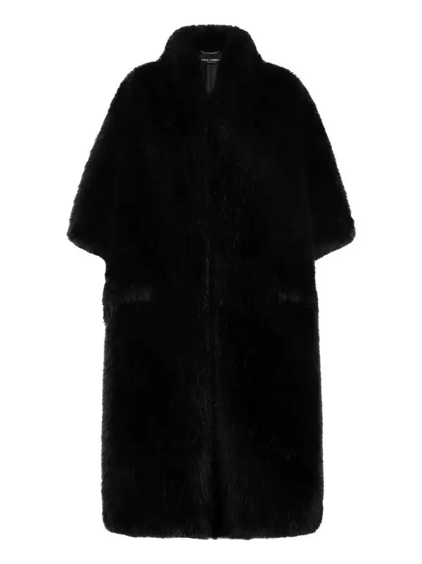 Dolce & Gabbana Faux-fur Coat - Black
