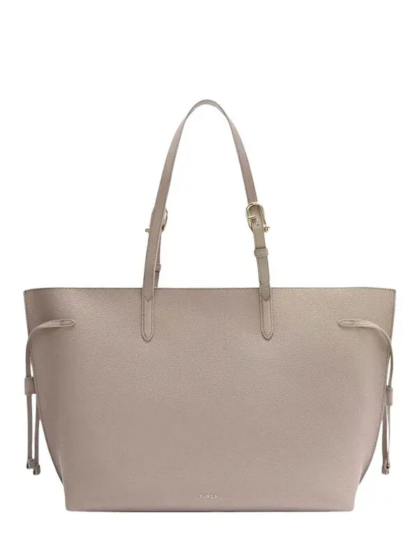 Furla Large Ava Leather Tote Bag - Neutrals