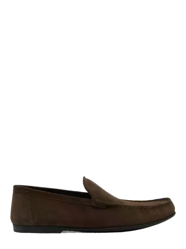 Bally Axony Suede Loafers - Brown