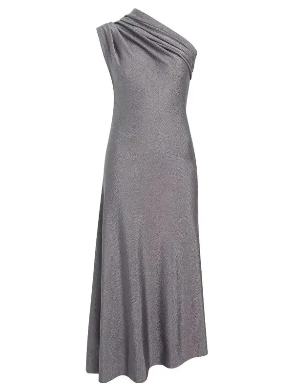 Khaite Coast Dress In Gunmetal - Grey