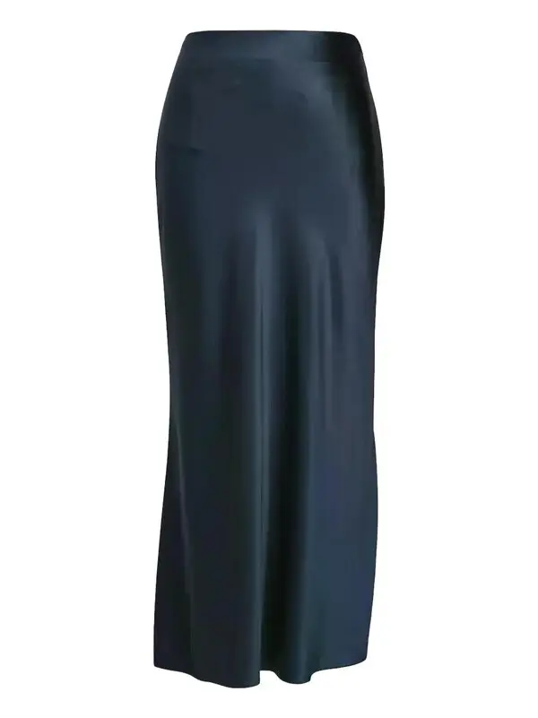 THE SEI Silk Maxi Skirt - Blue