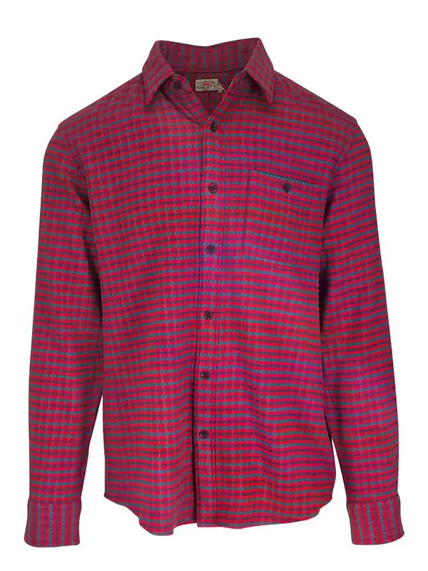 Faherty Brand Amber Check-pattern Shirt - Red