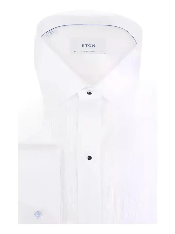 Eton Plissé Pocket Shirt - White