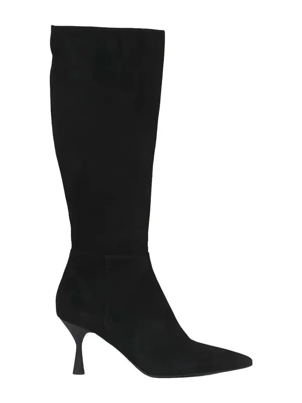 Agl Pointed-toe Knee-high Boots - Black