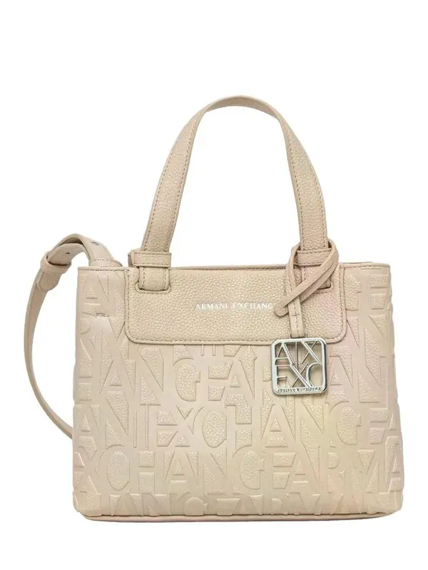 Armani Exchange Logo-debossed Tote Bag - Neutrals
