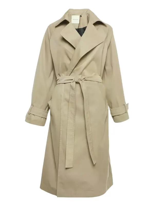 Bouguessa Kai Belted Cotton Coat - Neutrals