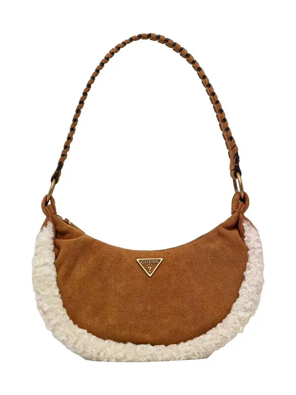 Guess Amita Suede Tote Bag - Brown