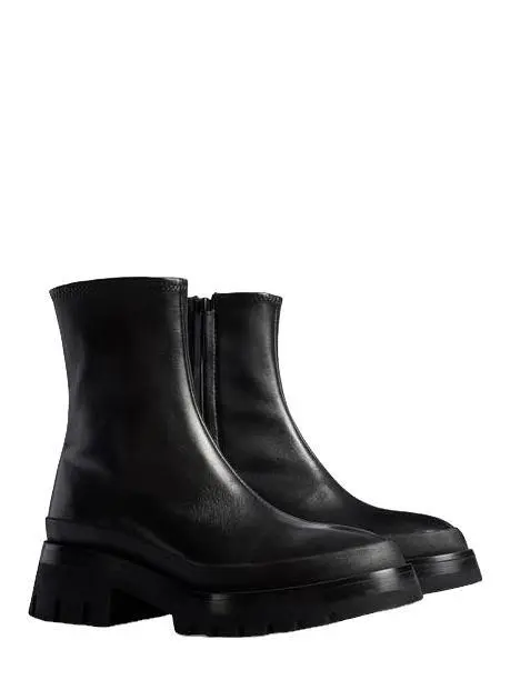 Khaite Fallon Lug Sole Bootie - Black