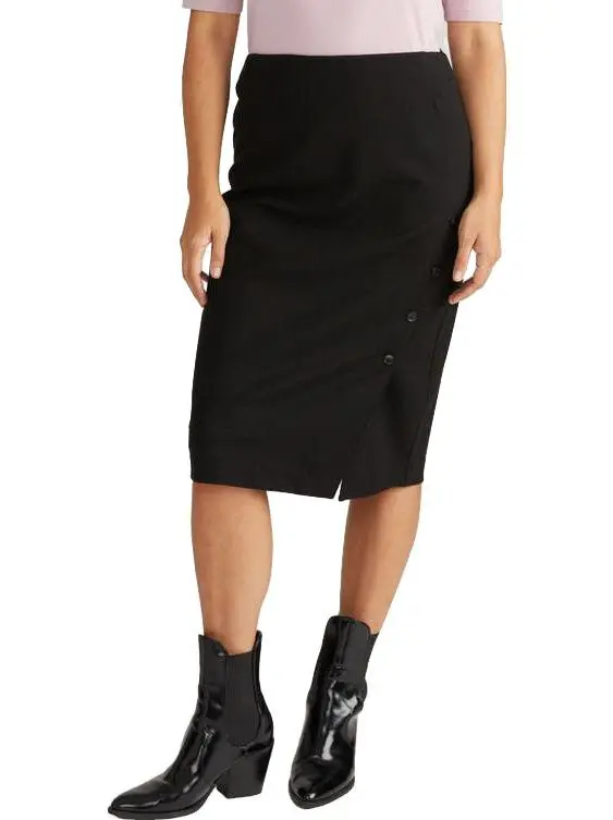Universal Standard Anya Ponte Skirt - Black