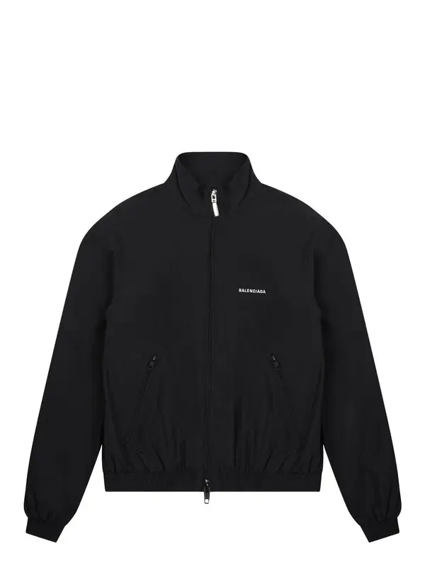 Balenciaga Jacket With Logo - Black