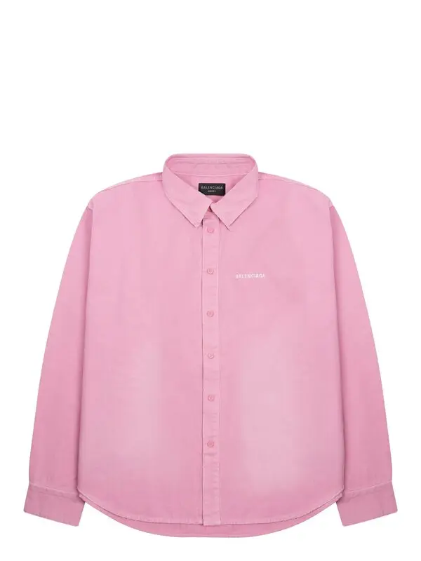 Balenciaga Shirt With Logo - Pink