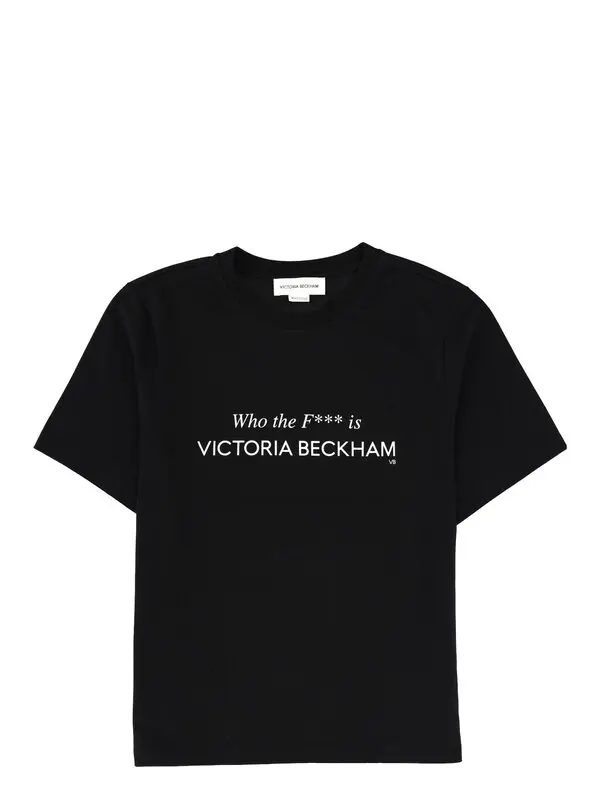 Victoria Beckham Slogan T-shirt - Black