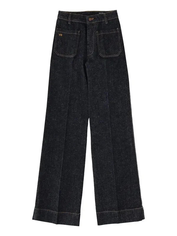 Victoria Beckham Alina Wide-leg Jeans - Blue