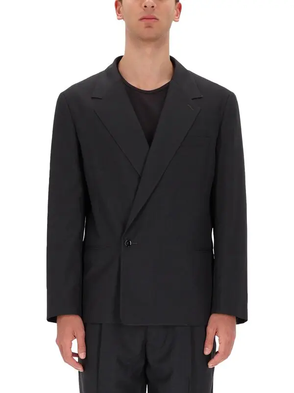 LEMAIRE Double-breasted Jacket - Black