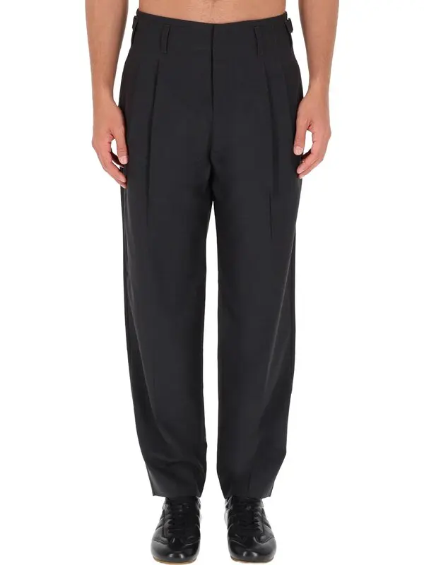 LEMAIRE Tailored Relaxed Fit Pants - Black