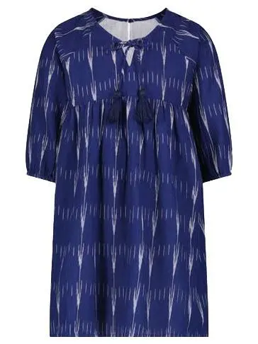 MER ST. BARTH Sara Popover Dress - Blue