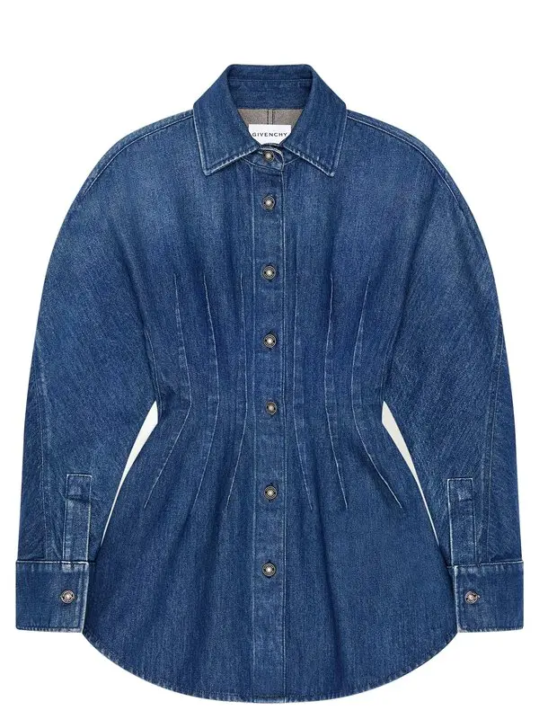 Givenchy Denim Cocoon Dress - Medium Blue