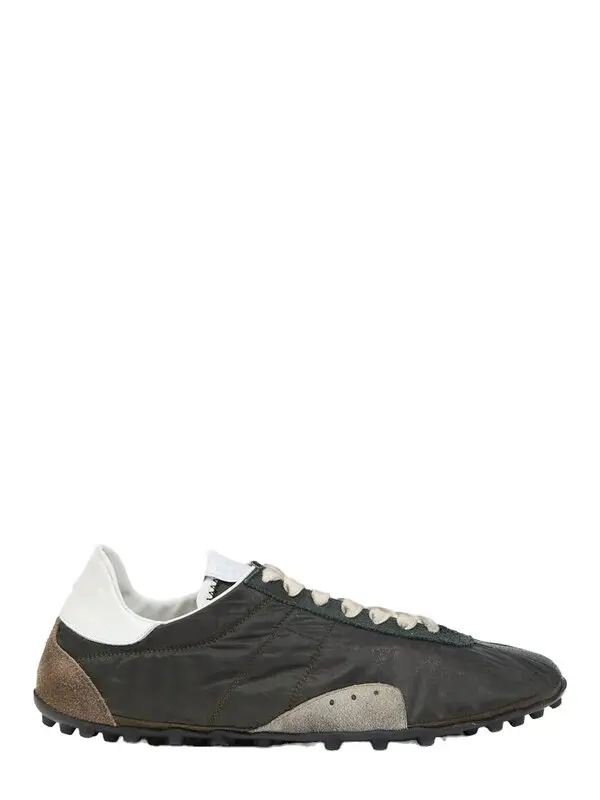 MAISON MARGIELA Lace-up Panelled Trainers - Green