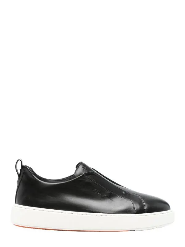 Santoni Trainers - Black